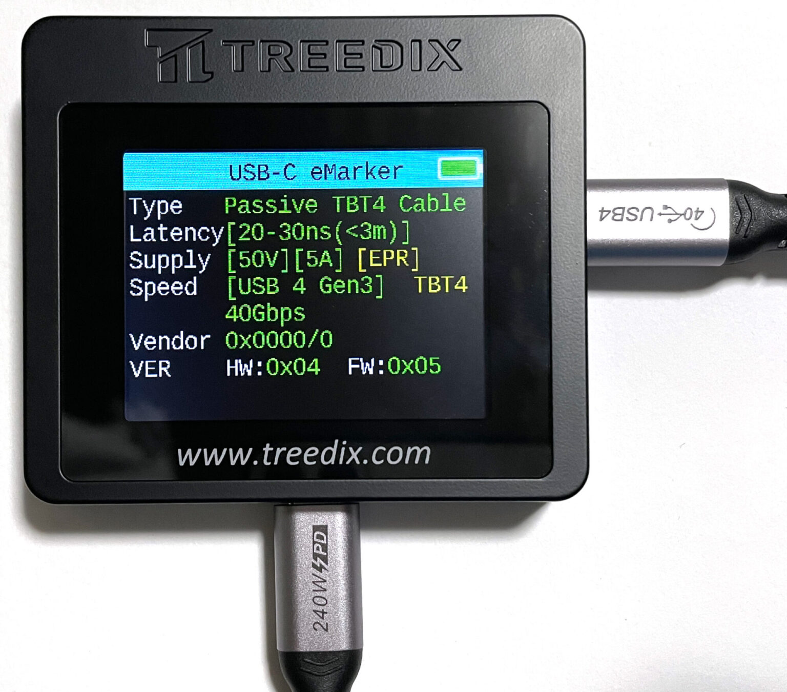 Treedix USBケーブルチェッカー – 無駄遣いの記録